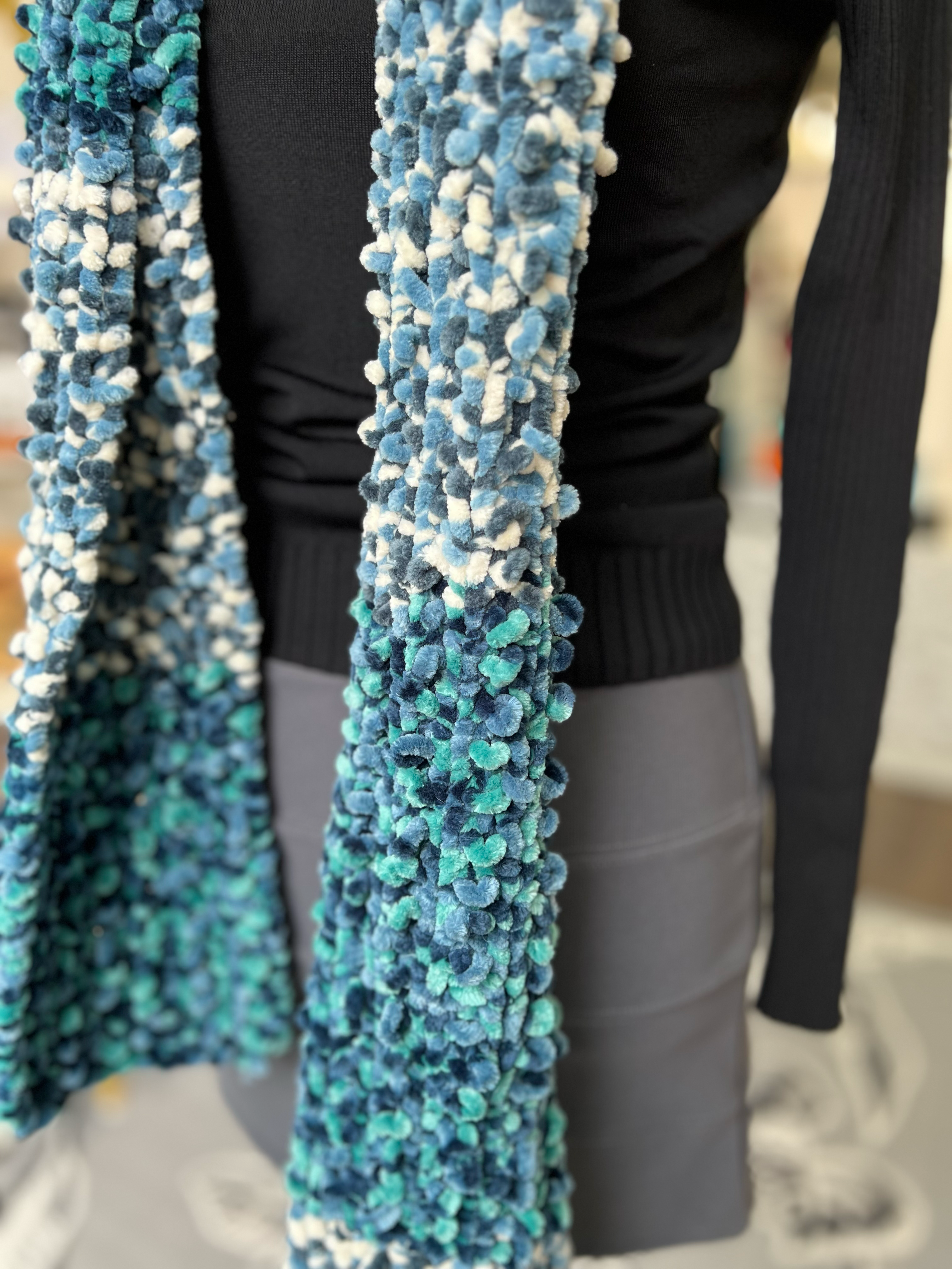 Velvety Chenille Scarves – Erinn Water Design